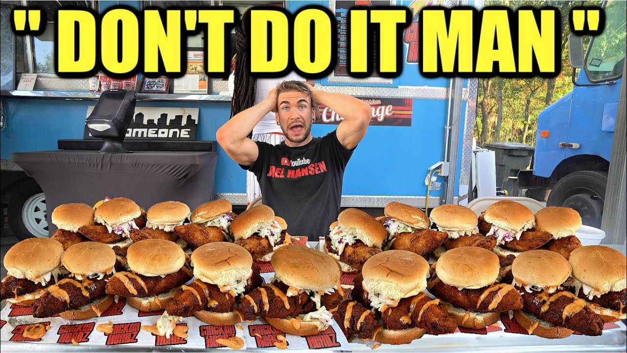 INSANE NASHVILLE HOT CHICKEN SANDWICH CHALLENGE | “Houston Slammer ...
