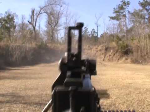 Browning 1919A4 30 cal. machine gun - YouTube