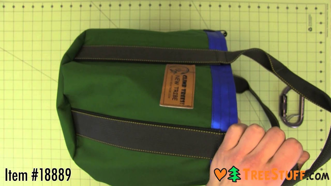 New Tribe Forest Green Rope Bag - Treestuff.com 360 View - YouTube