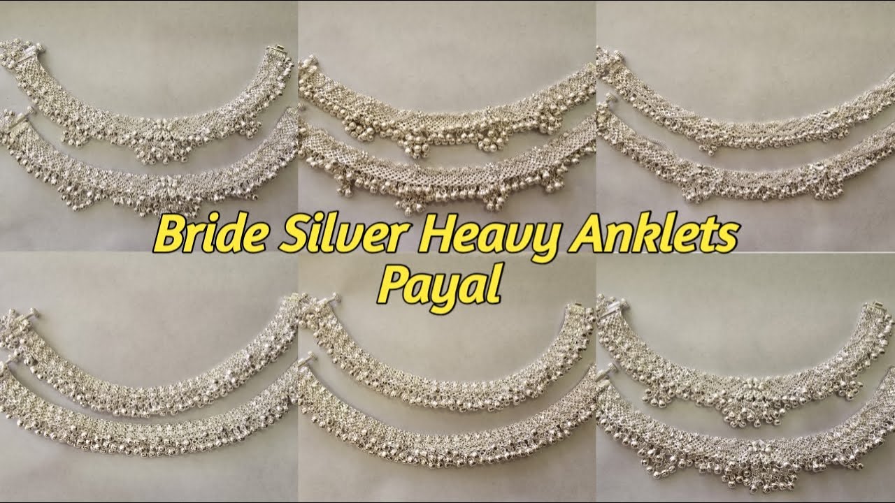 Dulhan Pajeb Payal In Chandi Design || Weddings Payal Heavy silver ...