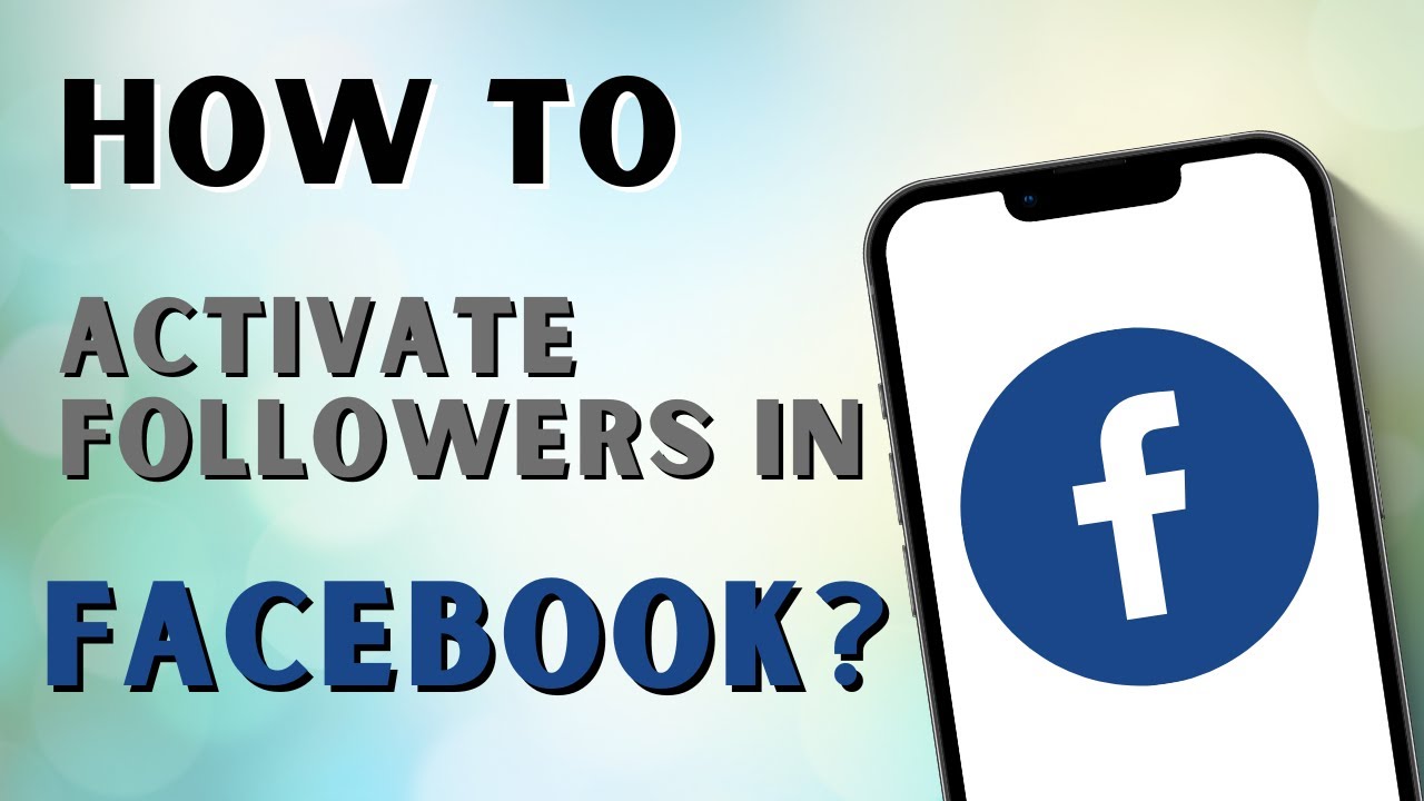 How to Activate Followers in Facebook? - YouTube