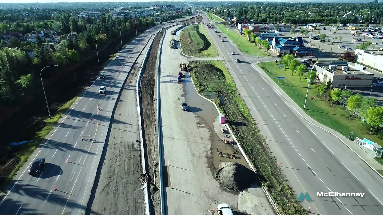 North St. Albert Trail Corridor - August 2021 Construction Flyover ...