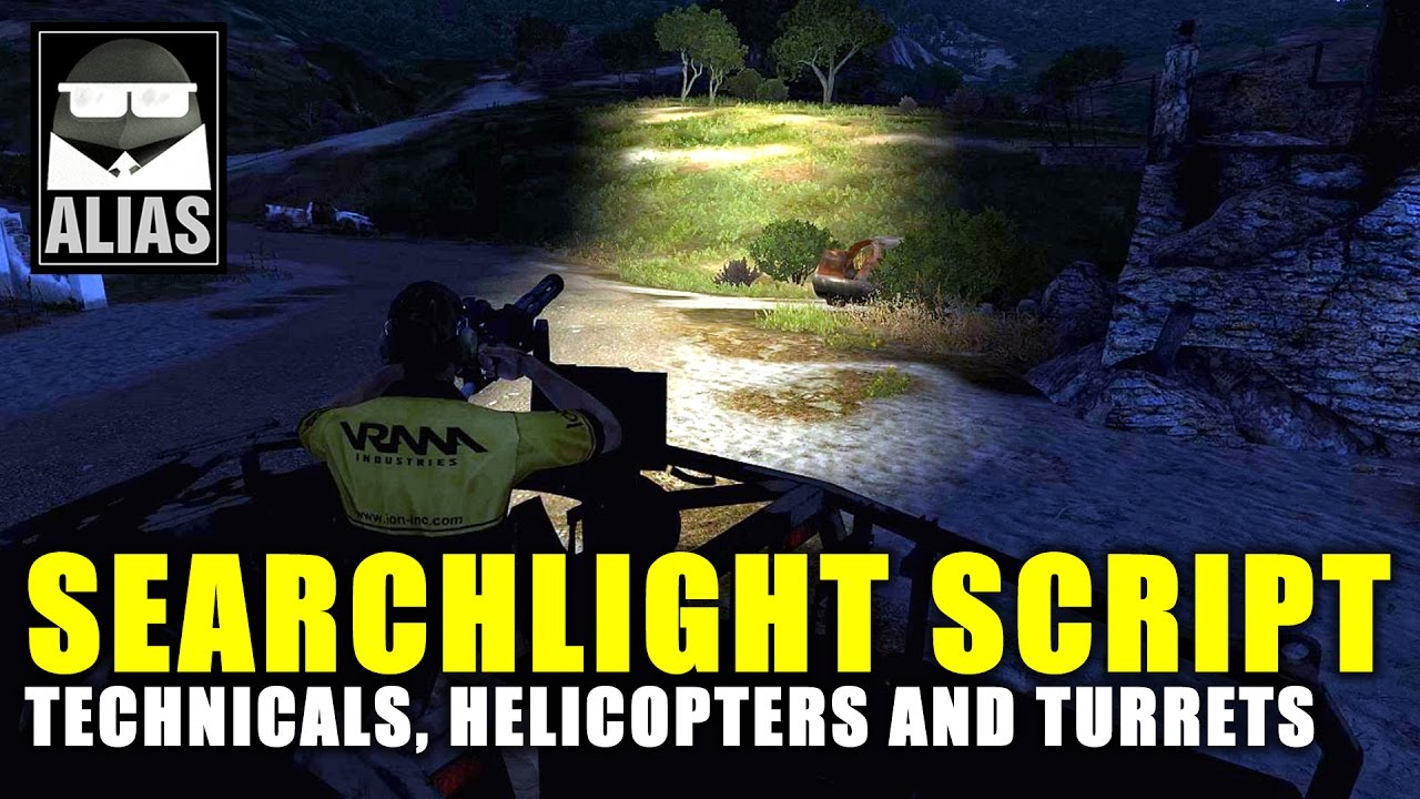 Searchlight ARMA 3 Script Tutorial - YouTube
