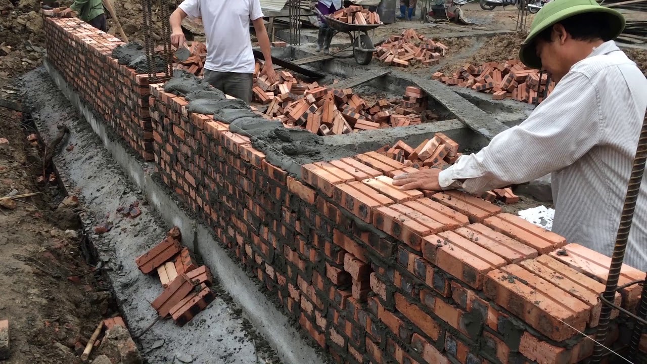 How To Build A Beautiful Large Size Wall Easily - Build Correct Brick ...
