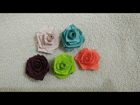 How to make paper quilling rose - YouTube