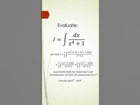 Integration of Rational function : Special Integral - YouTube