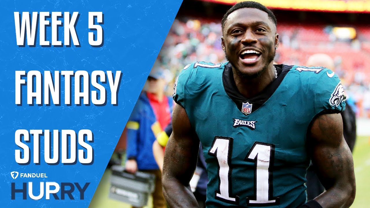 NFL Week 5 Fantasy Football STUDS | Hurry Up - YouTube