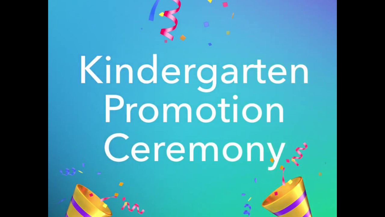 Kindergarten Promotion Ceremony - YouTube