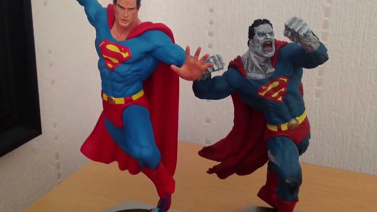 Superman vs Bizarro Ultimate Showdown statue review - YouTube