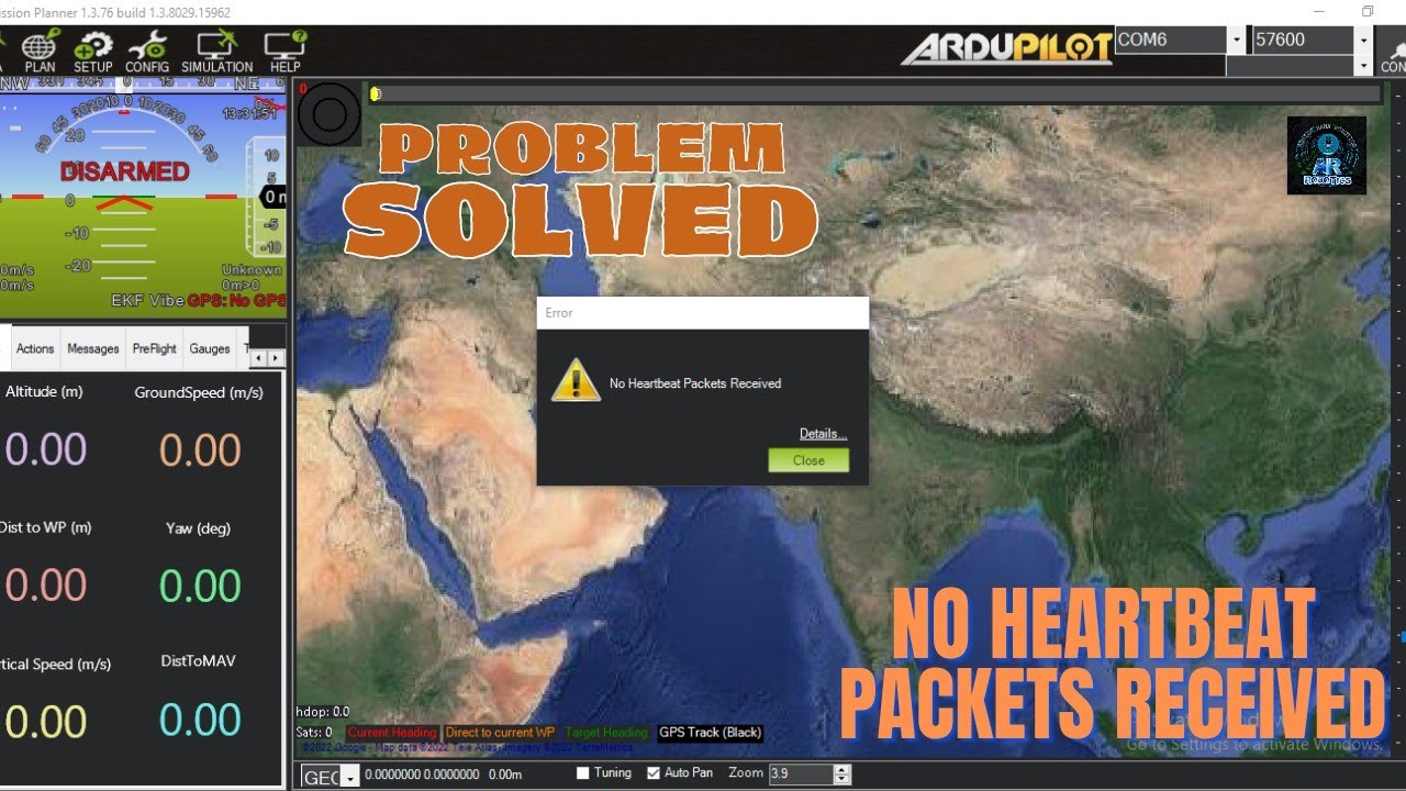 No HeartBeat Packet Received Mission Planner Telemetry Problem ...