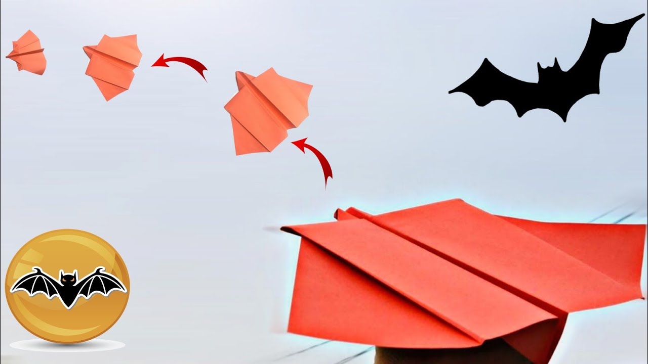 World's Famous Bat Shape Paper Plane ! (Flying Like a Bat) - YouTube
