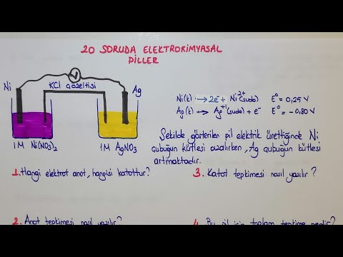 20 SORUDA ELEKTROKİMYASAL PİLLER 2025 AYT