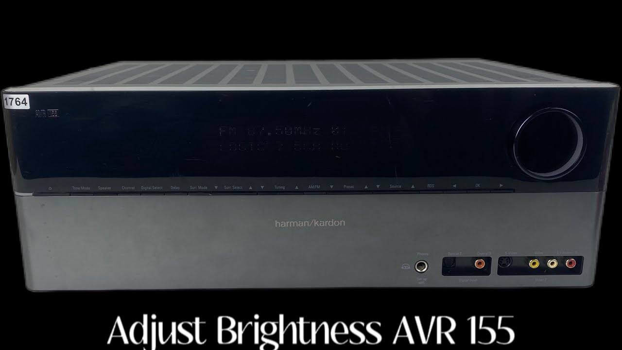 Harman Kardon AVR 155 How To Adjust Brightness! - YouTube
