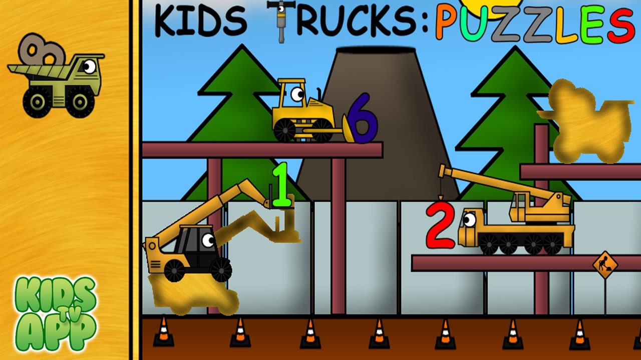 Kids Trucks: Puzzles (Scott Adelman Apps Inc) - Best App For Kids - YouTube