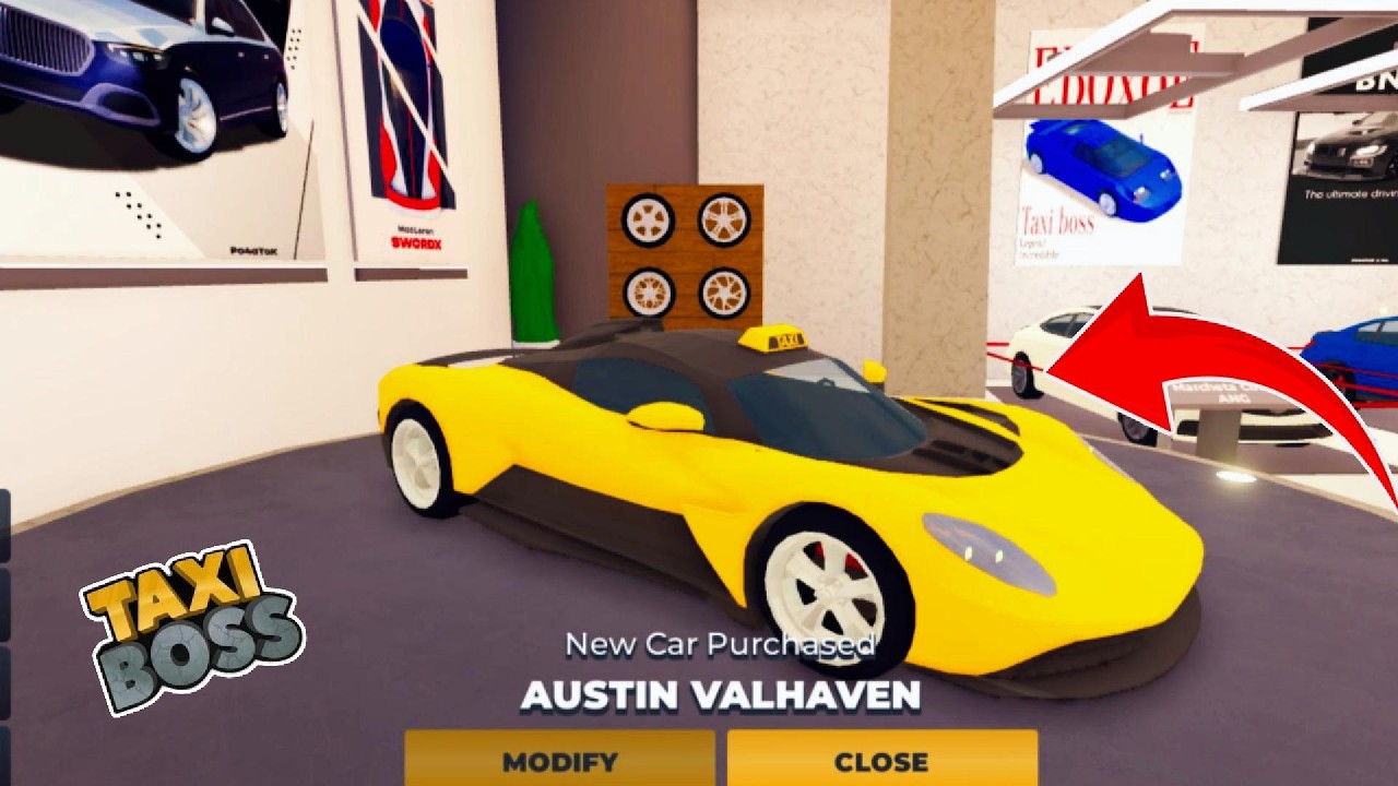 New Sport Car! Fast Speed of 350kmh 218mph Task! Taxi Boss🚖 Roblox ...