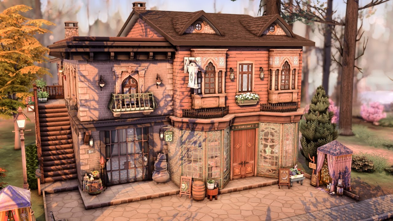 Ravenwood Séance & Occult Store 🔮 The Sims 4 Speed Build | No CC - YouTube