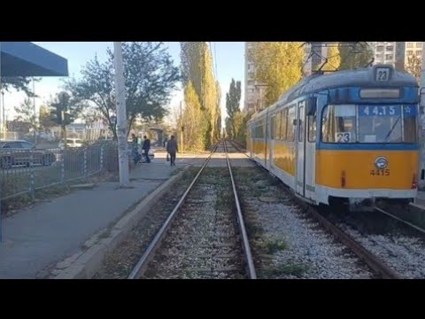 A trip on Sofia Tram Route 20. - YouTube