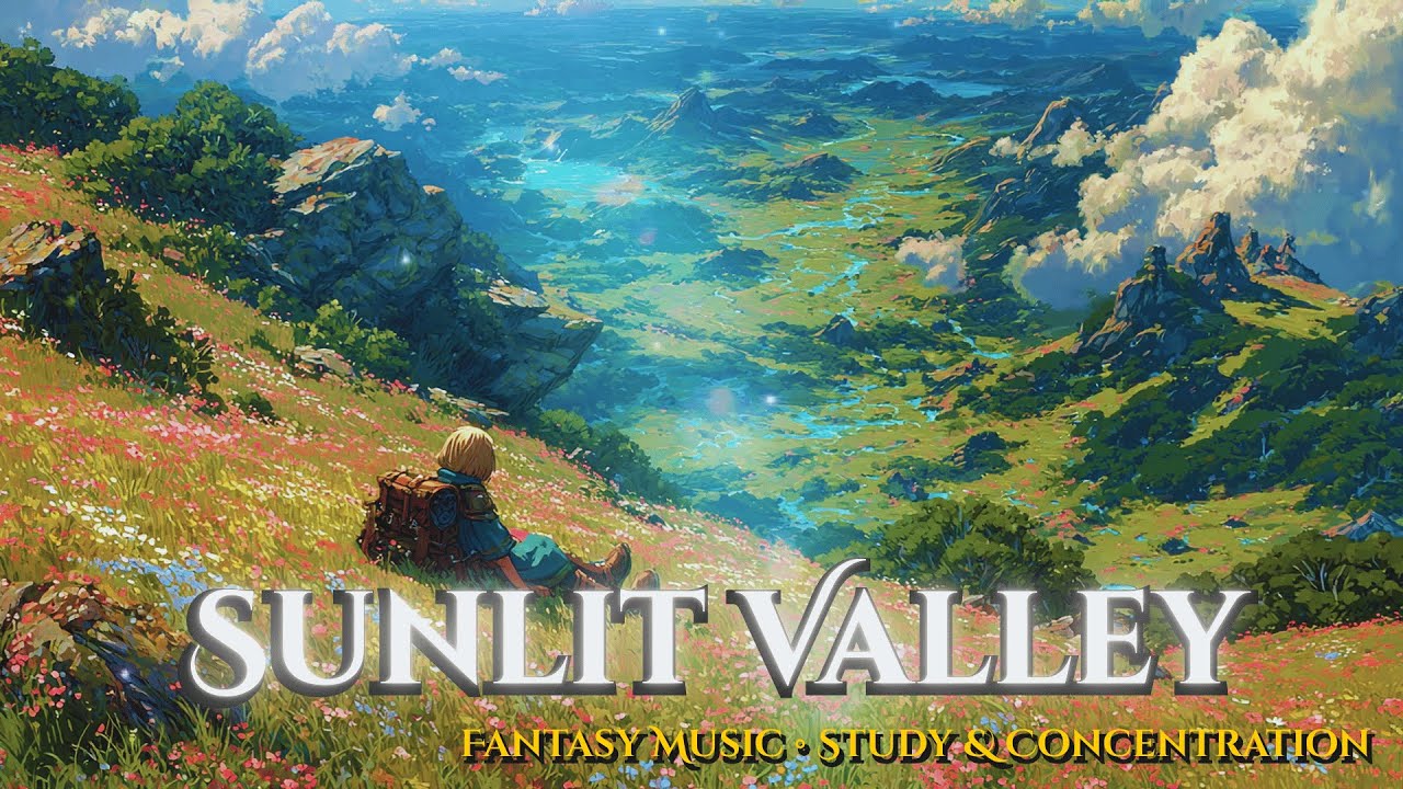 Relaxing Fantasy Music for Study and Concentration | Sunlit Valley ...