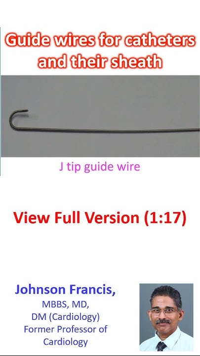 Guide wires for catheters and their sheath - YouTube