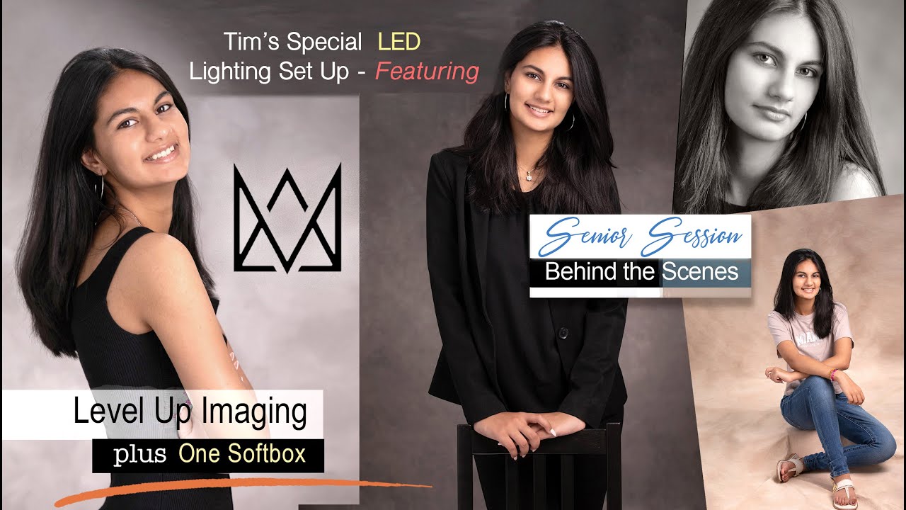 Rhea! A BEHIND-THE-SCENES look at our Basic Senior Session. Features a modified Level Up Imaging ...