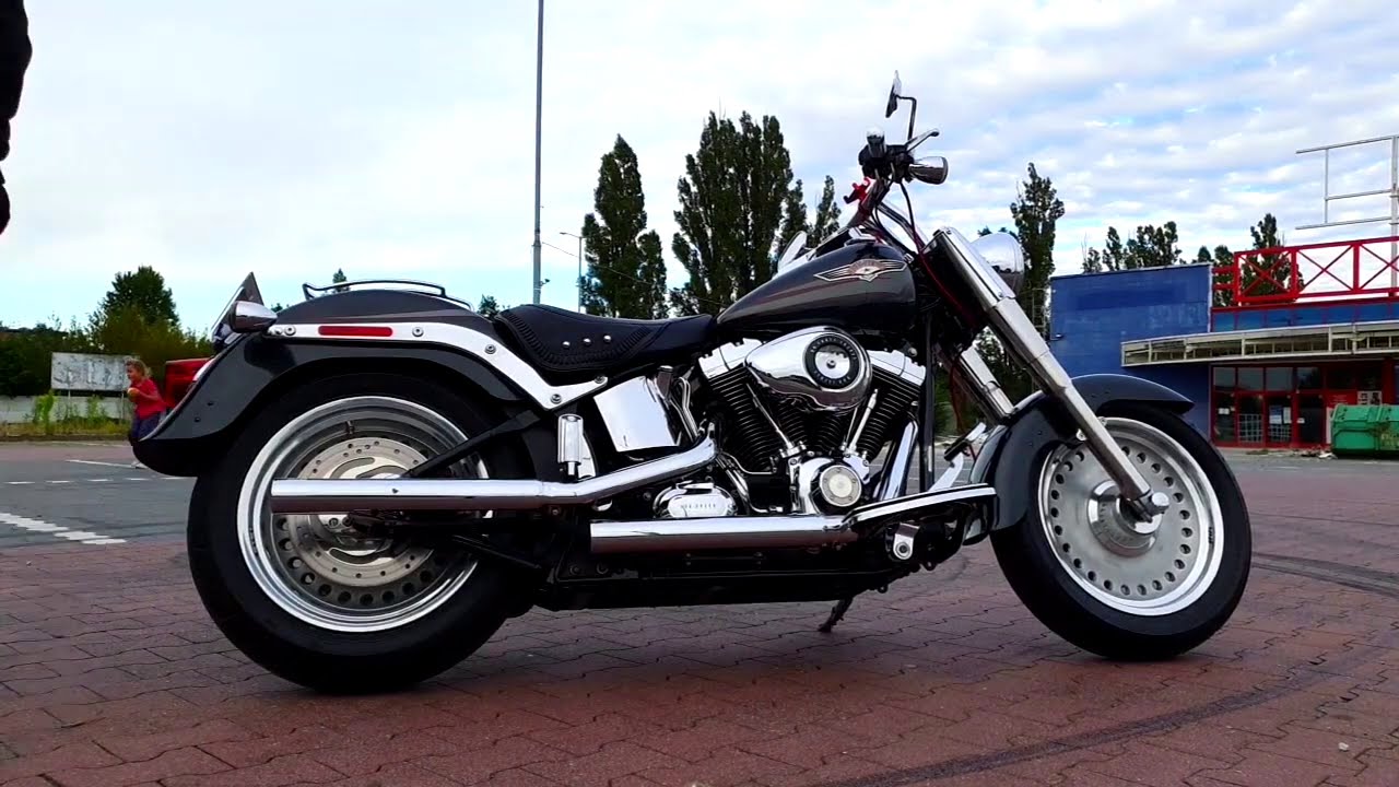 Harley Davidson Fatboy 96 FLSTF (1580cm) - 2007 - YouTube