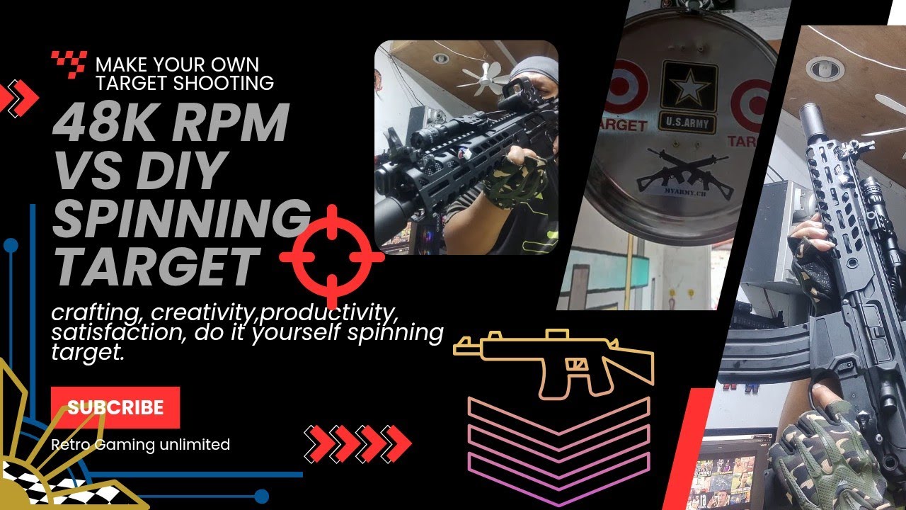 SPINNING TARGET SHOOTING 🎯 DIY - YouTube