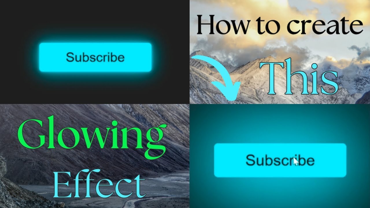 How To Create Glowing Hover Effect On Button With Simple Html And Css 🌟 1225