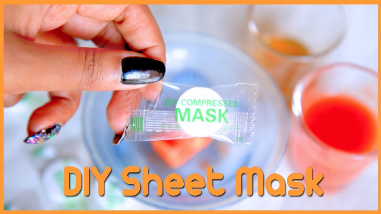 DIY Compressed Sheet Mask || Summer Special || 2018 - YouTube