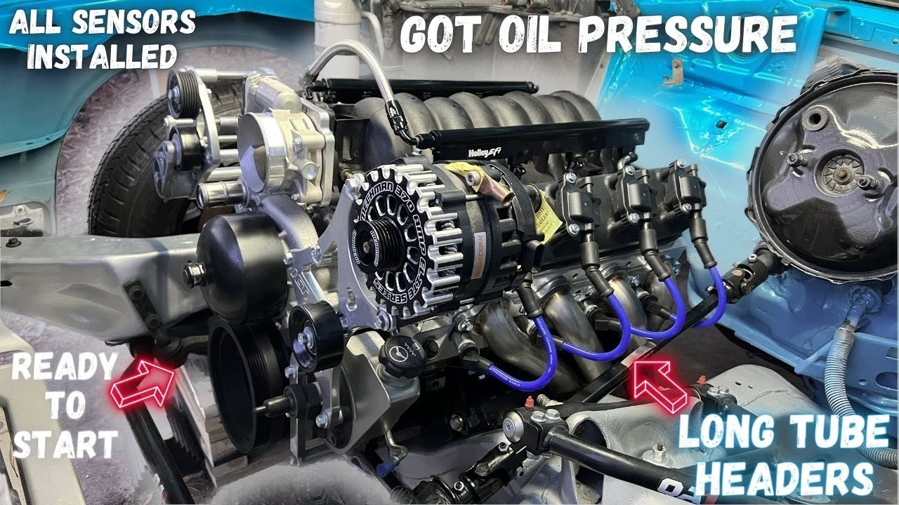 1989 Box Chevy Build Ep.50 Primed Oil System Installed Long Tube ...