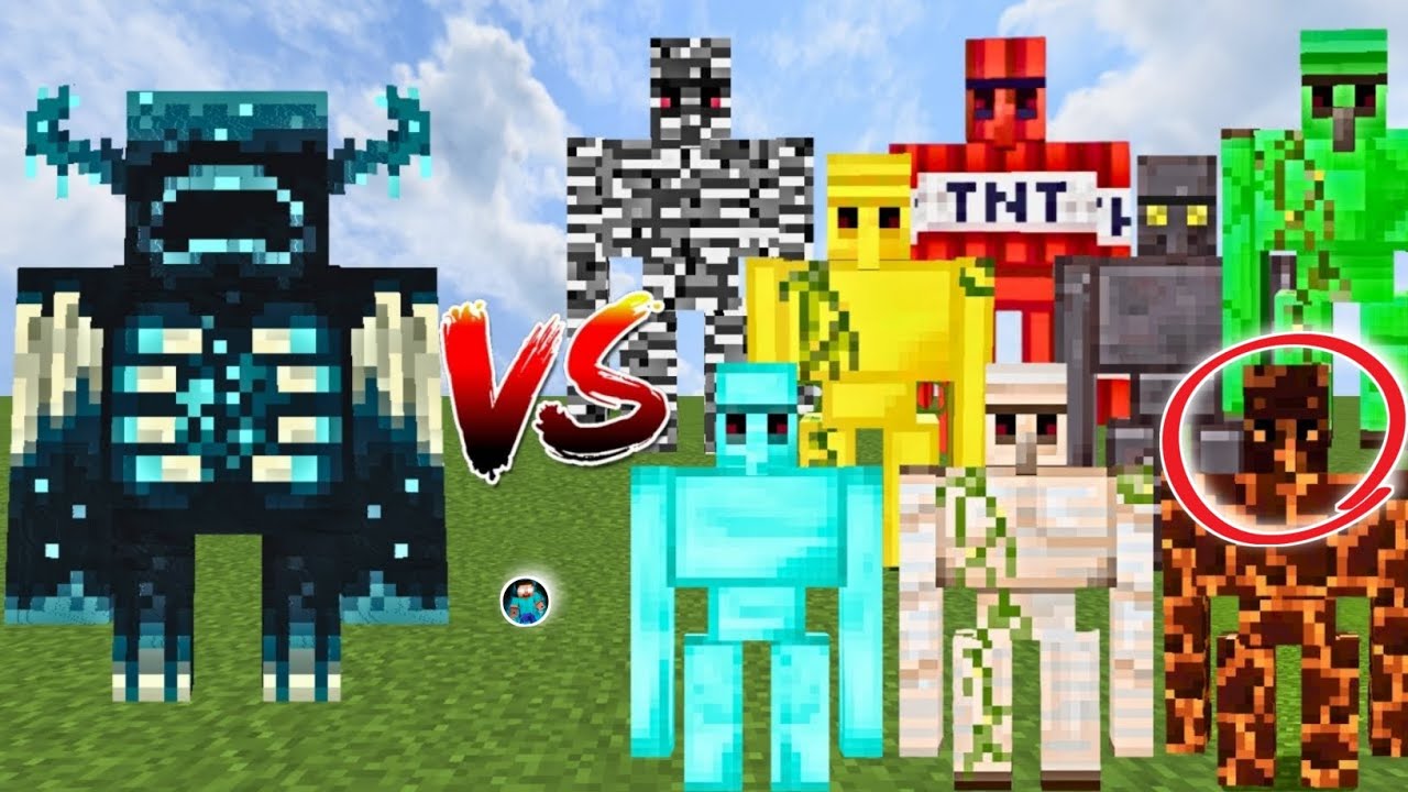 Warden Vs Lava Golem 🔥 In Minecraft | [ Pocket Edition ] - Minecraft 1. ...