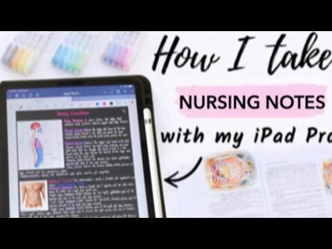 How I Take Notes On My iPad in NURSING SCHOOL | GOOD NOTES 5 - YouTube