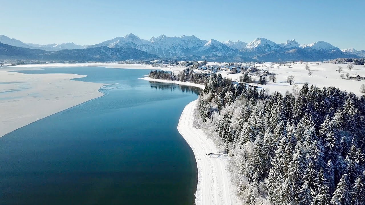 Winter Impressions - Mavic Pro 4k, Allgäu, Weissensee, Forggensee ...