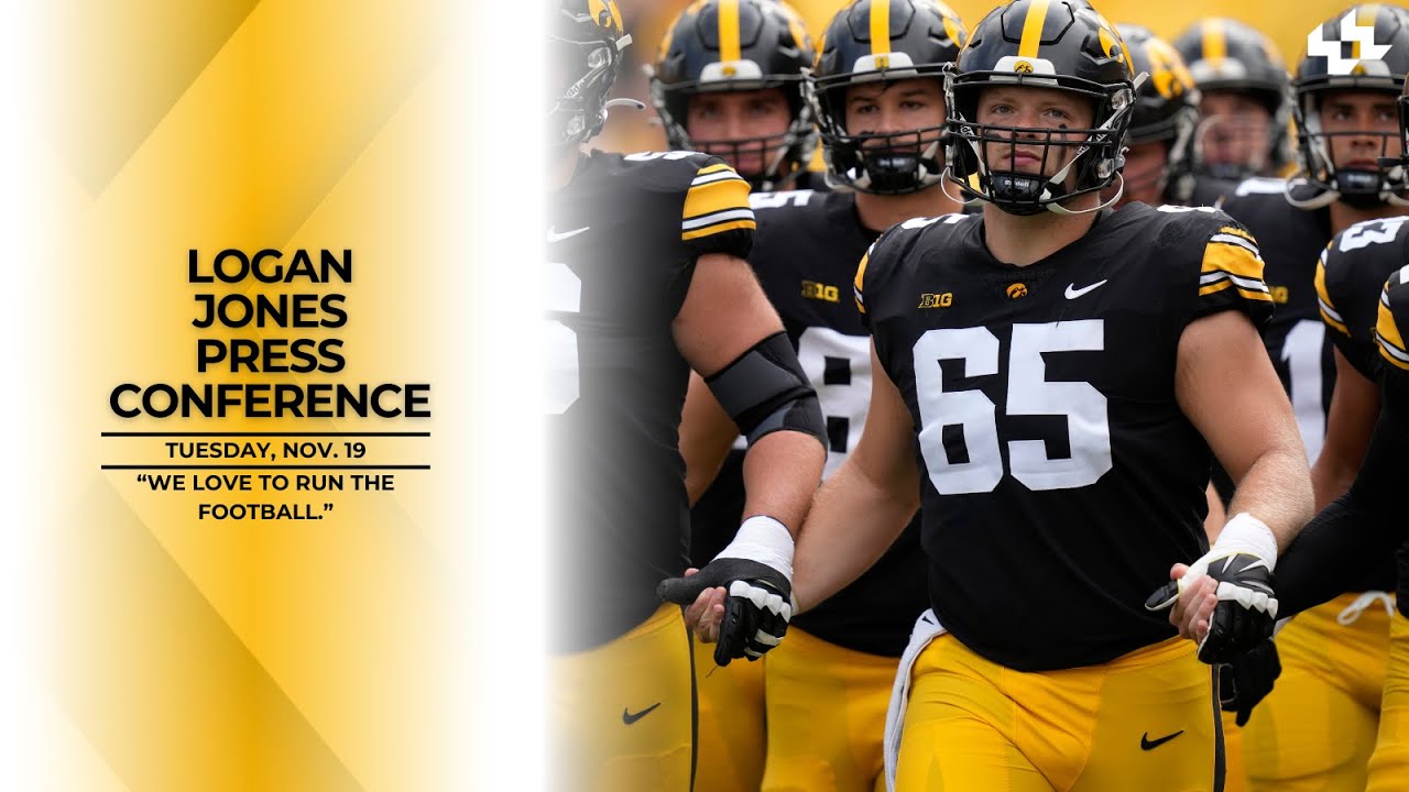 'We love to run the football.' | Logan Jones Press Conference | Nov. 19 ...