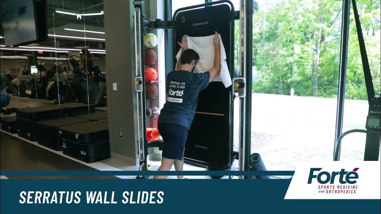 Serratus Wall Slides - YouTube
