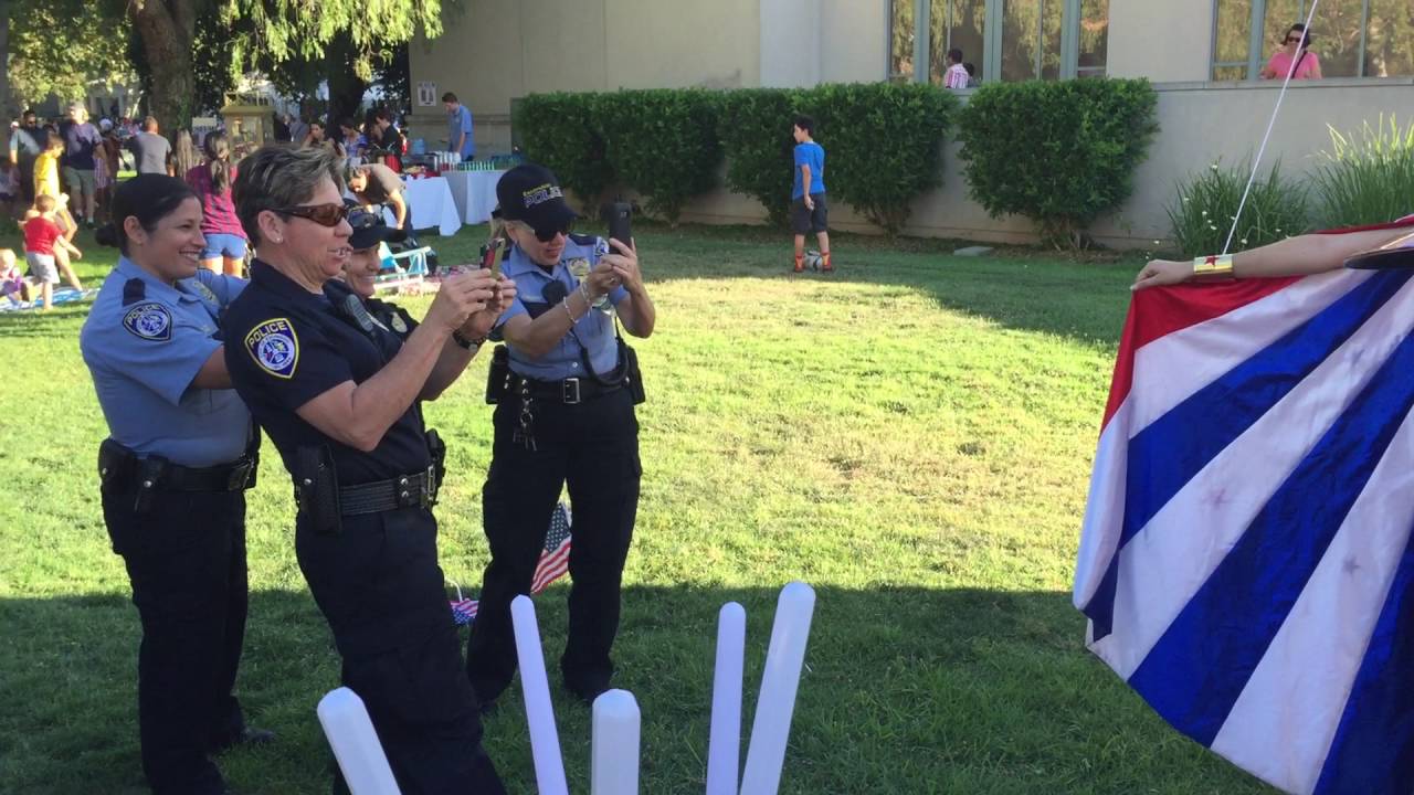 Escondido Police Officers Taking Pictures with Captain America and ...