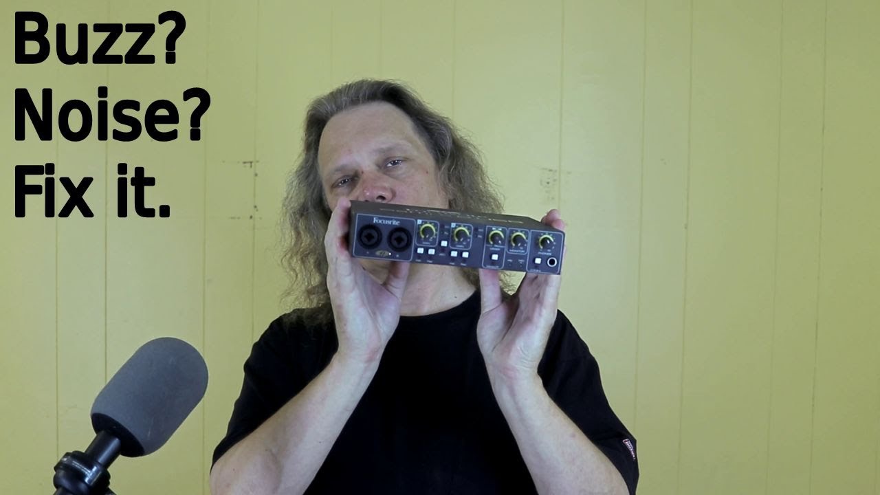 Fix computer audio buzz noise - YouTube