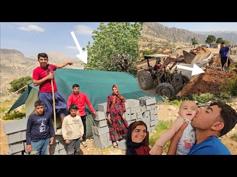 Nomadic Family Returns to Village 🚜 Bath, Garden & Mountain Camp
