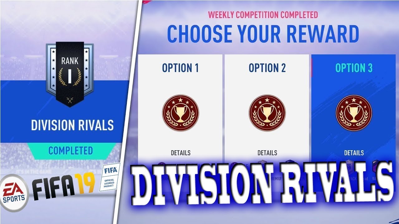 FIFA 19 DIVISION 5 RANK 2 DIVISION RIVALS REWARDS PACK OPENING FIRST ...
