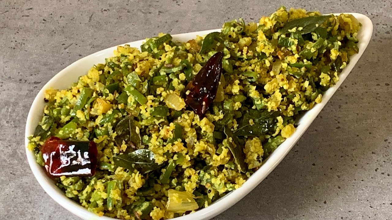 വാളരി പയർ തോരൻ / Valari Payar Thoran / Sword Beans Stir Fry ...