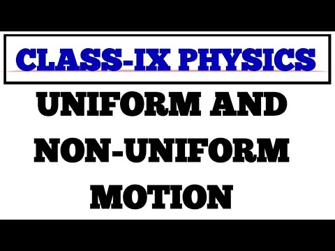 Class-IX || MOTION || Uniform And Non uniform motion#education#physics ...