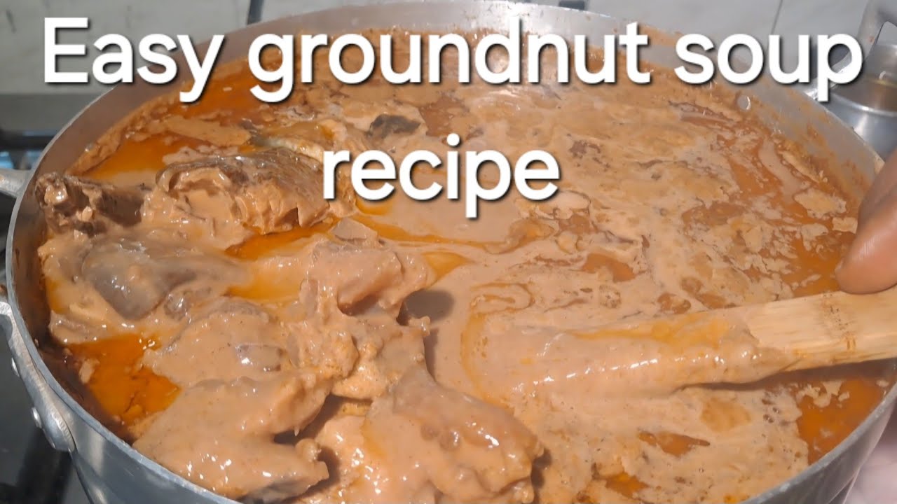 Easy way to cook groundnut soup. Easy steps to help you make tasty ...