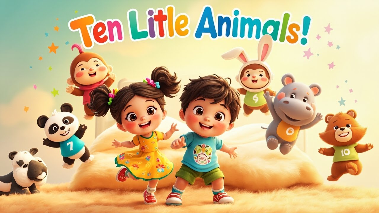 Counting Ten Little Animals | Preschool Videos For Toddlers | Sing ...