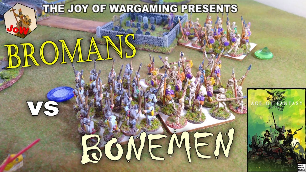 Age of Fantasy: Regiments of Bones versus Bromans - YouTube