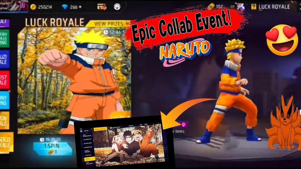 FREE FIRE × NARUTO COLLAB 😍 Don't Miss This Epic Event! - YouTube