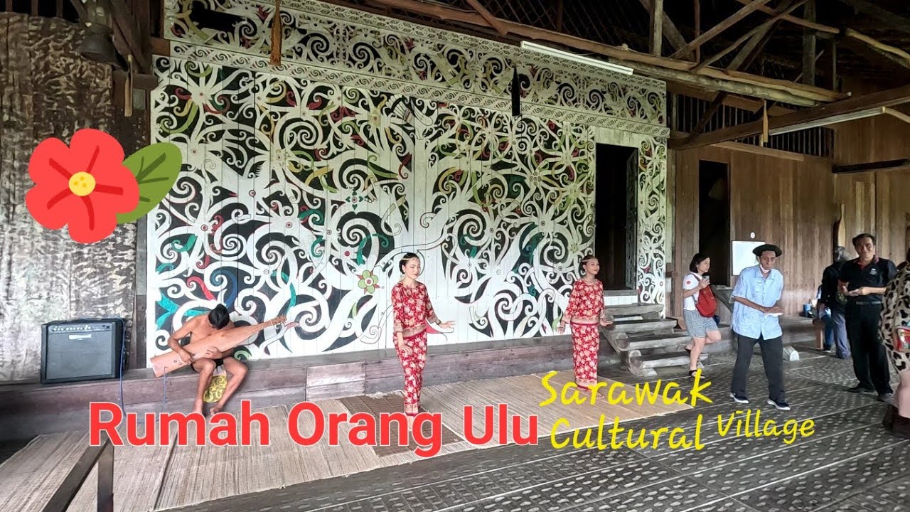 Kampung Budaya Sarawak Cultural Village Rumah Orang Ulu longhouse👍 ️ ...