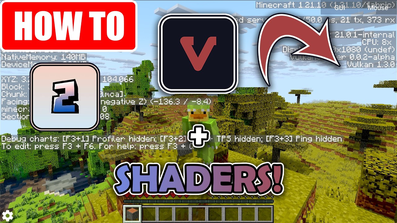 Vulkan Mod With Shaders On Zalith Launcher How To Guide BETA - YouTube