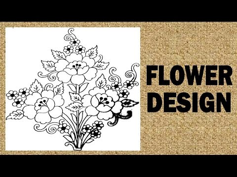 How To Process Tracing Paper Flower Design With Pencil - YouTube