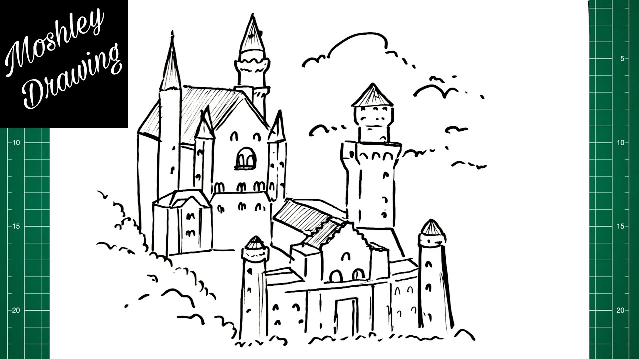 Disney Castle Drawings Easy