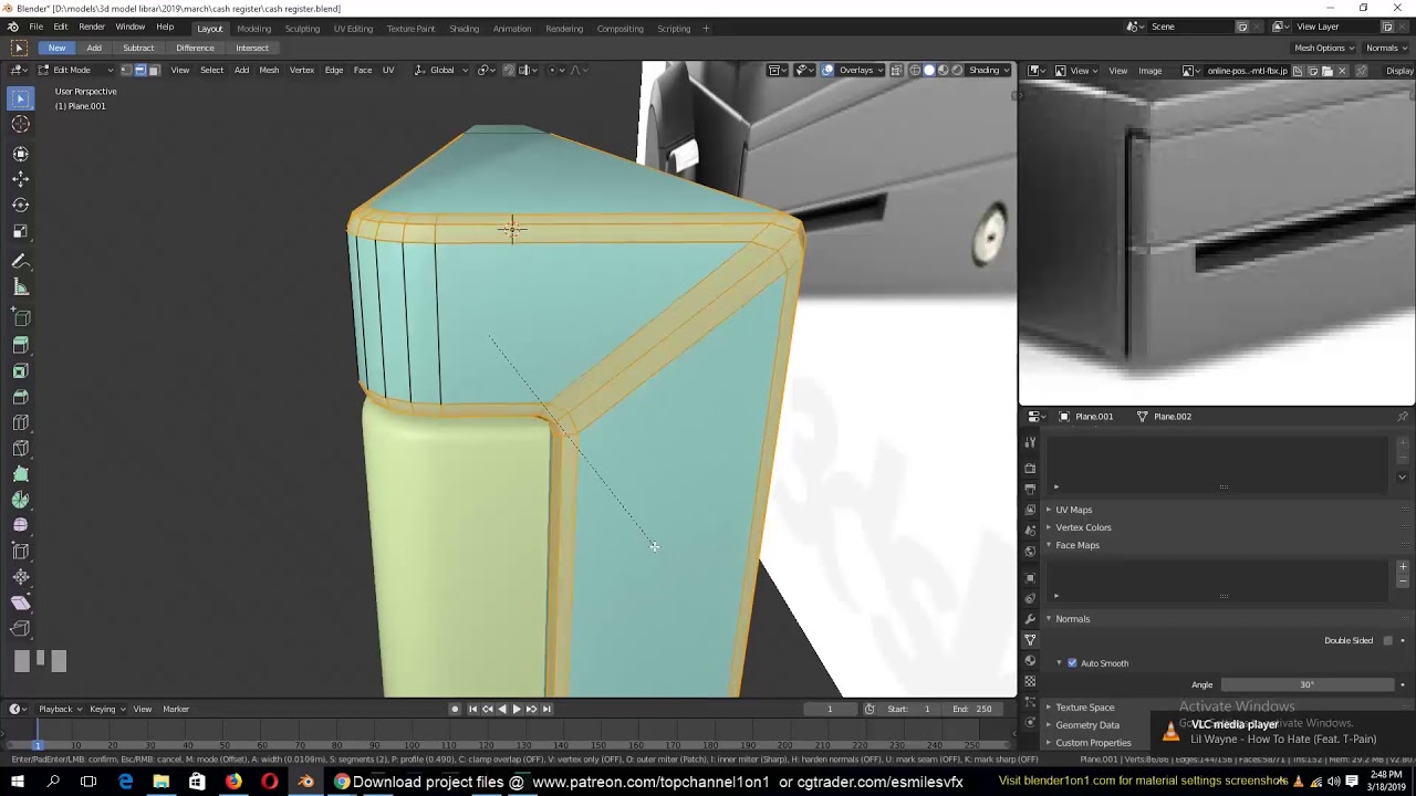 modeling a cash register in blender 2 8 speed modeling - YouTube