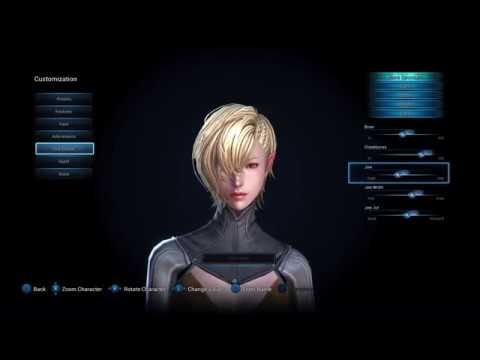 TERA - PS4 PRO - FEMALE HIGH ELF CHARACTER CREATION - (ALL HAIRS,FACES ...